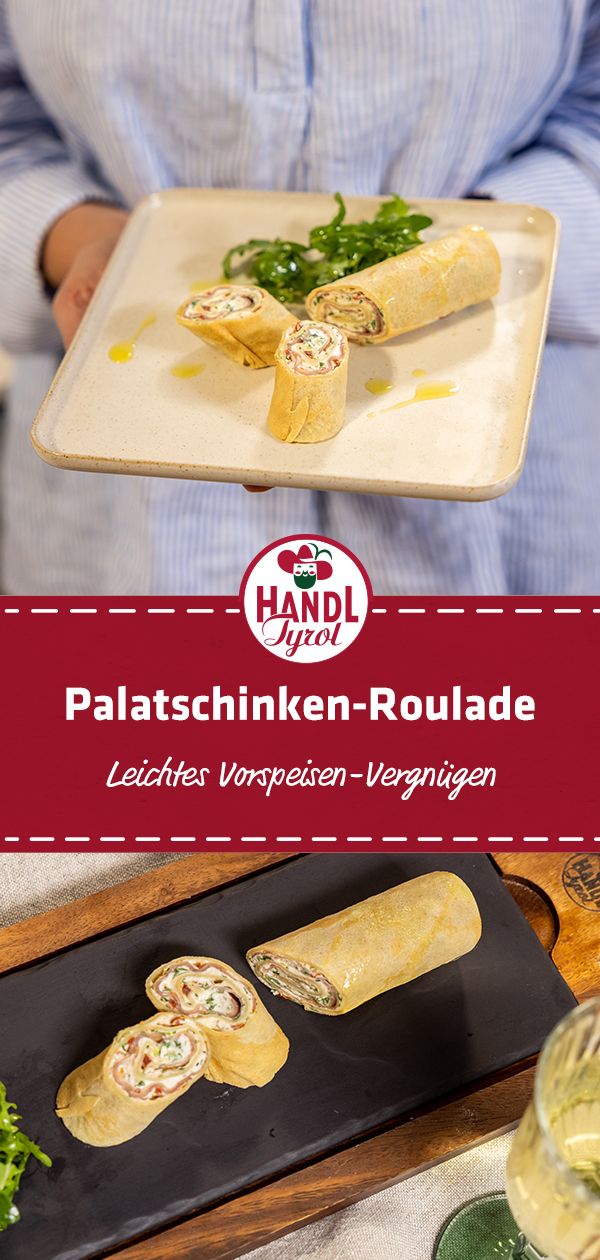 Palatschinken-Roulade mit Tiroler Karree Speck - HANDL TYROL