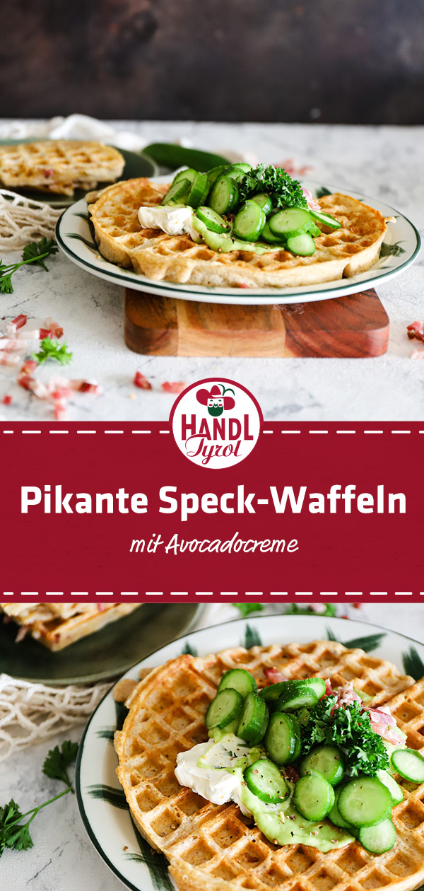 Pikante Speckwaffeln mit Avocadocreme - HANDL TYROL